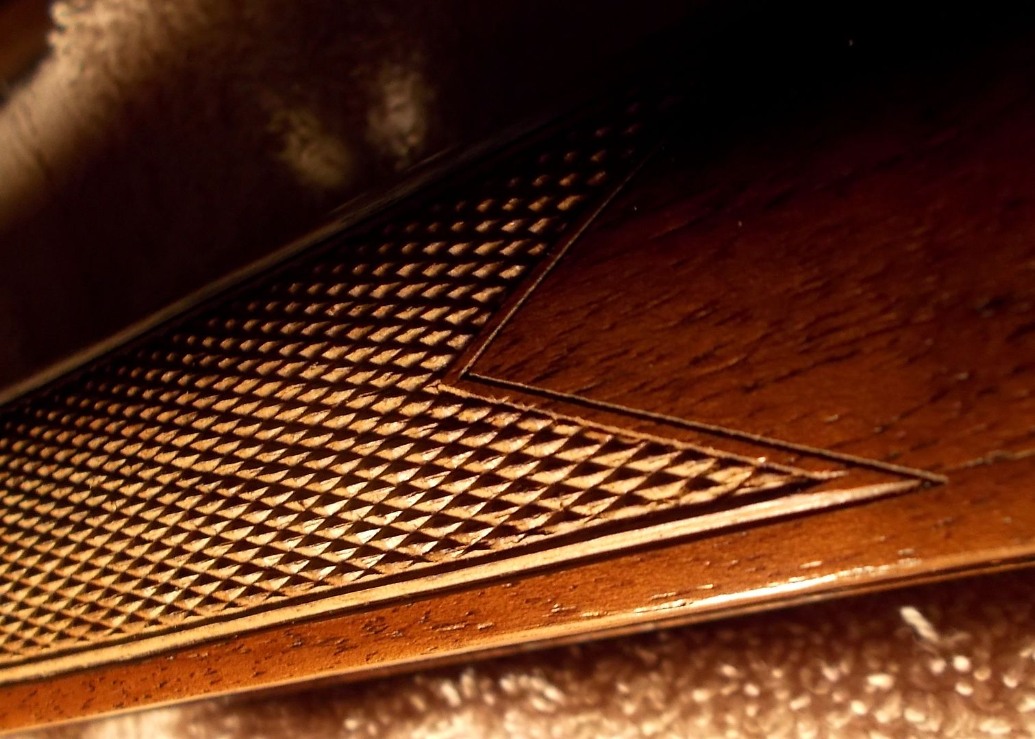 Laser Checkering | Rimfire Central Firearm Forum