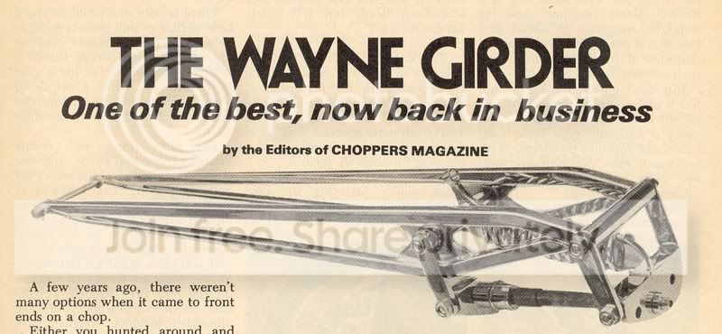 wayne engineering girder? | Jockey Journal Forum