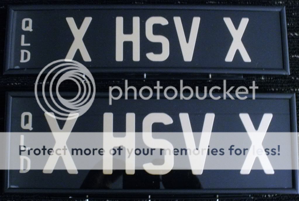 [QLD] - HSV Number Plates | Just Commodores